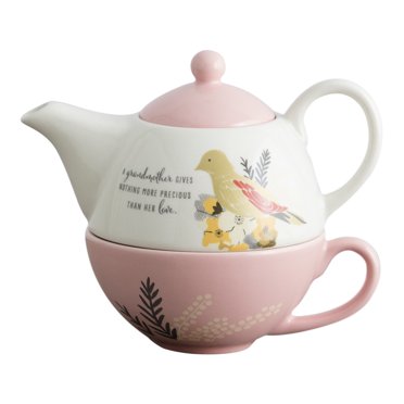 Addison Floral Tea for One Set by Pinky Up - Walmart.com