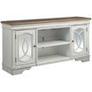 Bowery Hill Modern / Contemporary Rustic Turquoise Solid Wood 65" TV ...