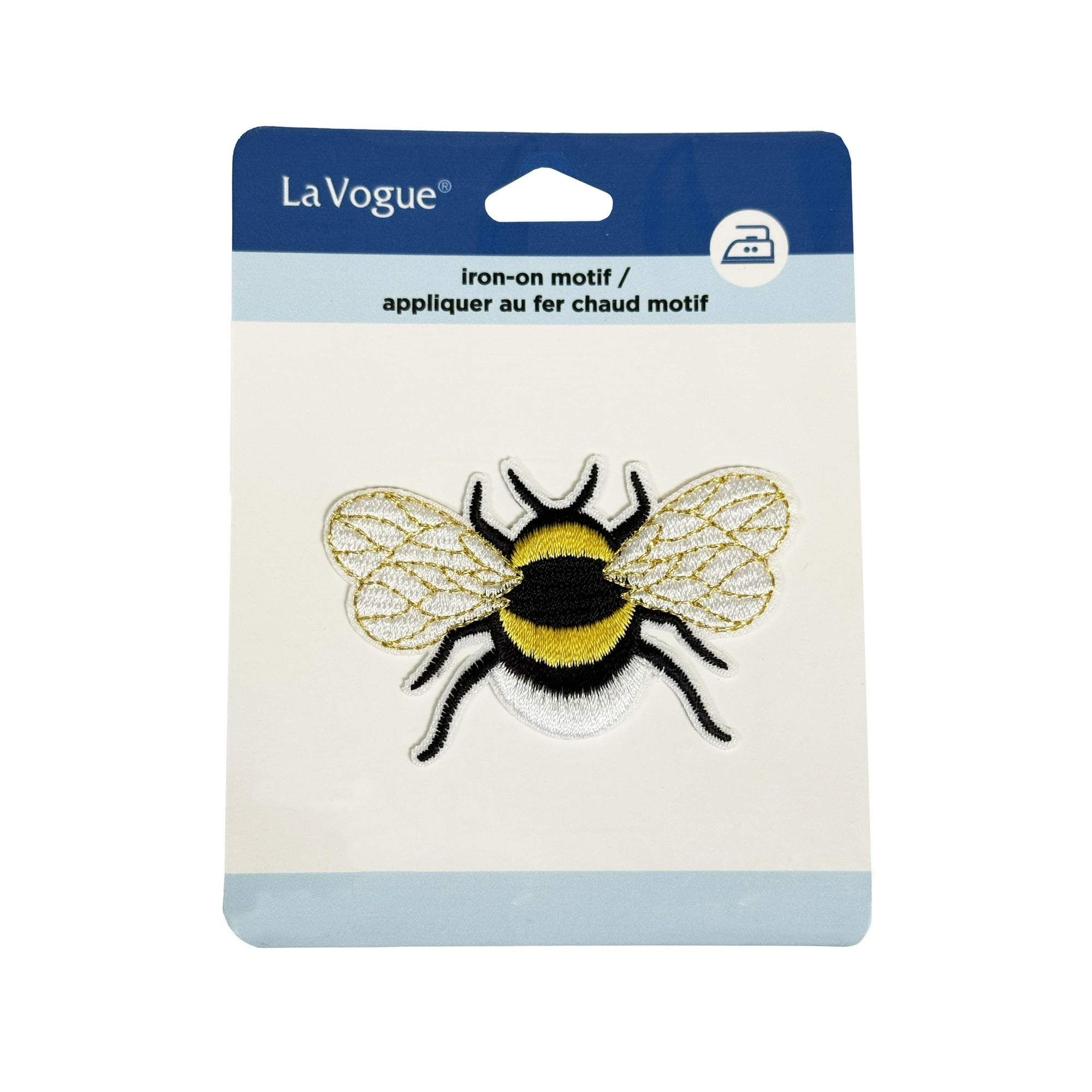 Click here for La Vogue Bee Embroidered Iron‑on Patch  1 Piece -... prices