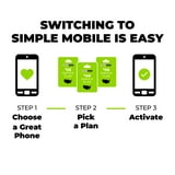 Simple Mobile TCL A3 Cell Phone, 32GB, Prime Black - Prepaid Smartphone ...