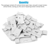 23 Pcs Vertical Blind Repair Vane Savers, DISEN Metal Blind Repair Clip ...