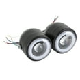 Black Twin Double Dual Lamp Motorcycle Headlight for Street Fighter ...