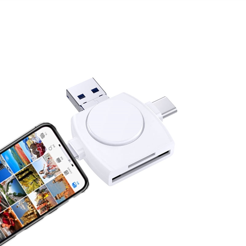 Libro para Huawei Android Tipo-C Cuatro en Uno Lector de Tarjetas TF SD ...