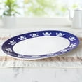 Sofia Home Large Oval Indigo Stoneware Serve Tray by Sofia Vergara ...