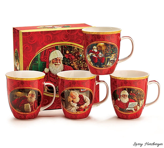 Christmas Magical Santa Claus Mugs, Set of 4 - Walmart.com