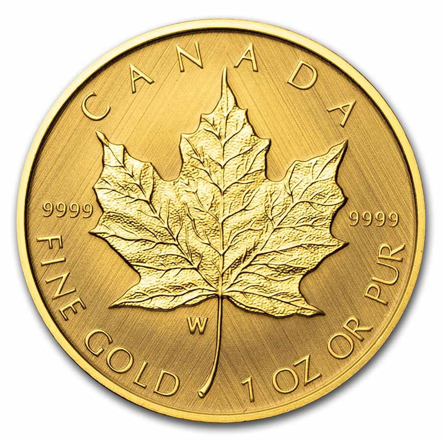 2021 Canada 1 oz Gold $50 Gold Maple Leaf W Mint Mark - Walmart.com