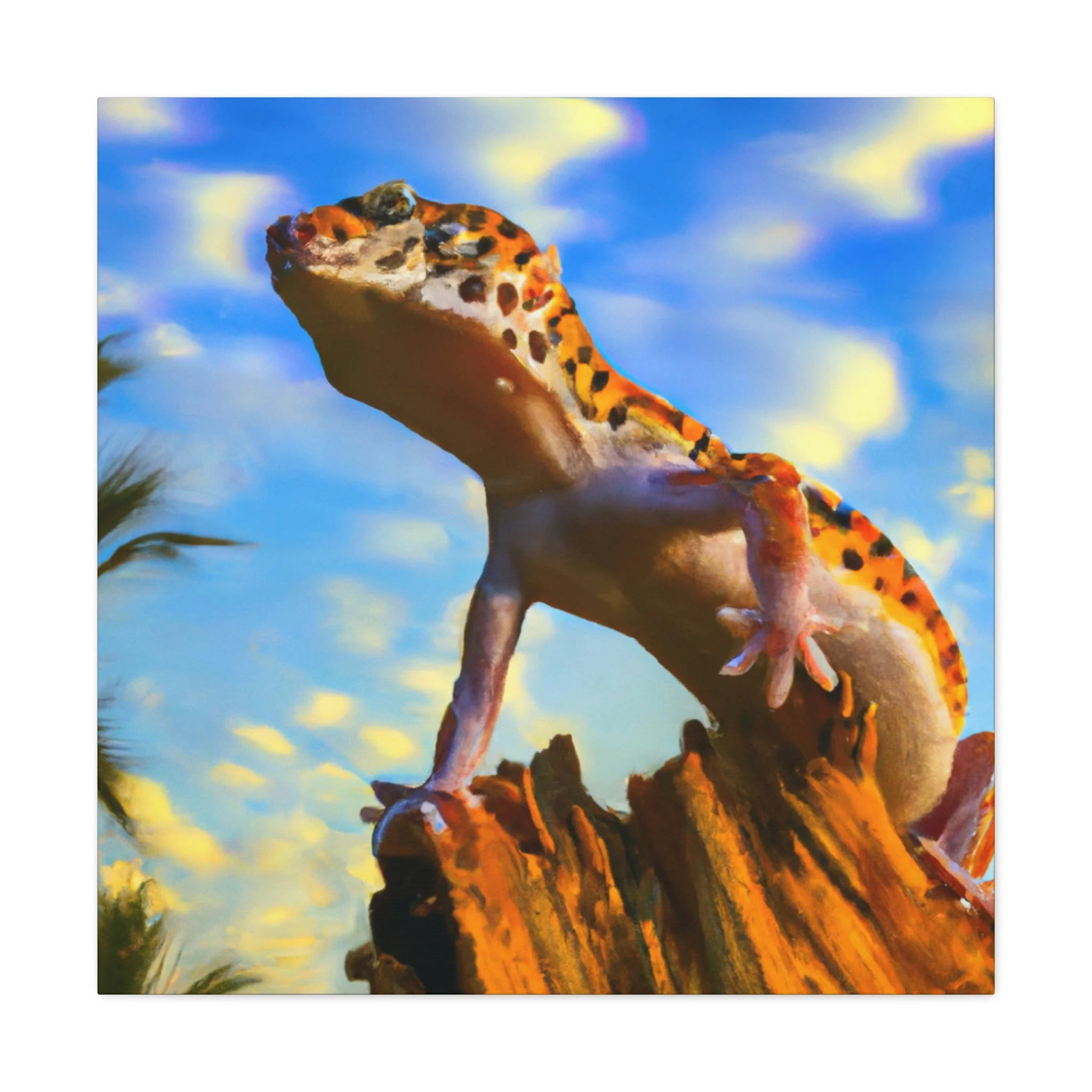 Leopard Gecko Reflection - Canvas - Walmart.com