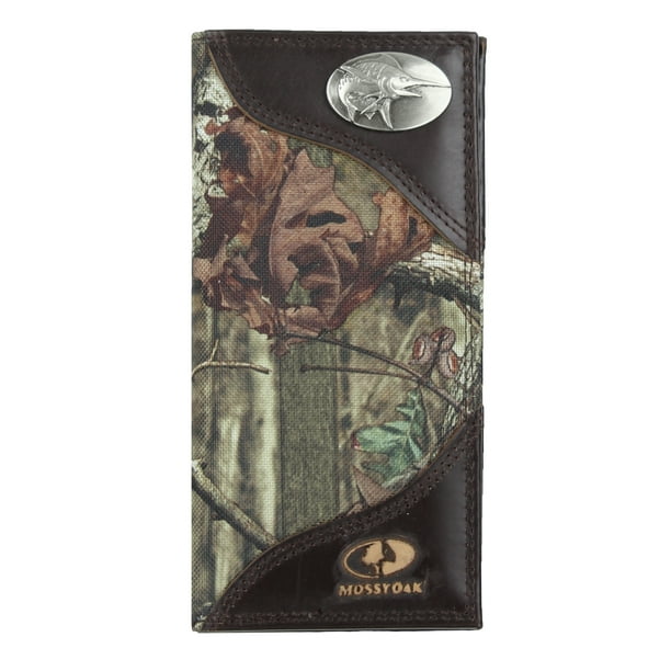 ZEP-PRO Mens Mossy Oak Nylon/Leather Concho Wallet (Marlin) - Walmart.com