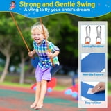 GIKPAL Swing Set with 1 Saucer and 1 Belt Swing Seat, 440lbs Swing Set ...