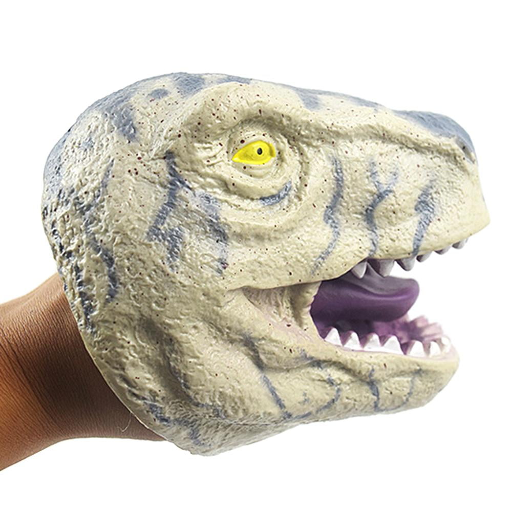 Seroniy Dinosaur Puppet Vinyl Dinosaur Hand Puppet Realistic Dinosaur ...