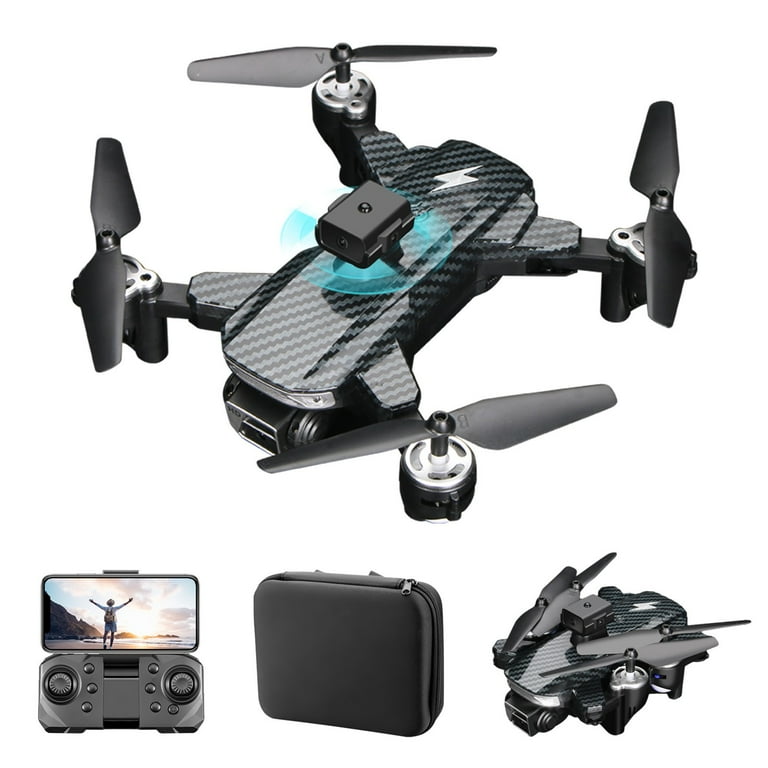 LYUCRAZ Self Flying Drone That Follows You WiFi FPV Drone with Dual 1080P HD Camera Altitude Hold Mode Foldable RC Drone Quadcopter Circle Fly Route