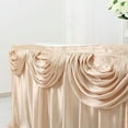 BalsaCircle 14 feet x 29" Satin Drape Banquet Table Skirt Beige ...