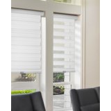 CHICOLOGY Zebra Roller Shade , Window Zebra Blind , Light Filtering , Basic Arctic, 52"W X 72"H ...