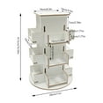 Miumaeov 3-Tier 360° Rotating Greeting Card Display Stand Acrylic ...