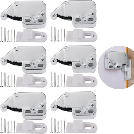 SICED 6 Pcs Cabinet Door Spring Latch, Spring Catches Mini Latch Door ...