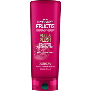 Garnier Fructis Plush Fortifying Shampoo, Volumizing for Fine Hair with ...