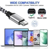 AILKIN Type C Charger, 3-Pack 10ft USB A-C Fast Charging Cable, 3.1A ...