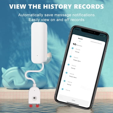 Water Alarm- Leak Bug Flood Detector detects as Little as 1/32 Inch of ...