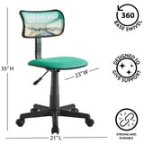 Urban Shop Task Chair with Adjustable Height & Swivel, 225 lb. Capacity ...