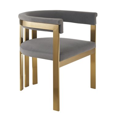 Diamond Sofa SOLSTICEDCCM1PK Solstice Dining Chair with Polished Gold ...