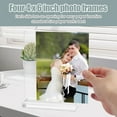 4 Pack Acrylic Picture Frame 4x6 inches Clear Plastic Picture Frames ...