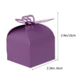 HEMOTON Purple Creative Paper Gift Boxes for Storing Candies and Snacks ...