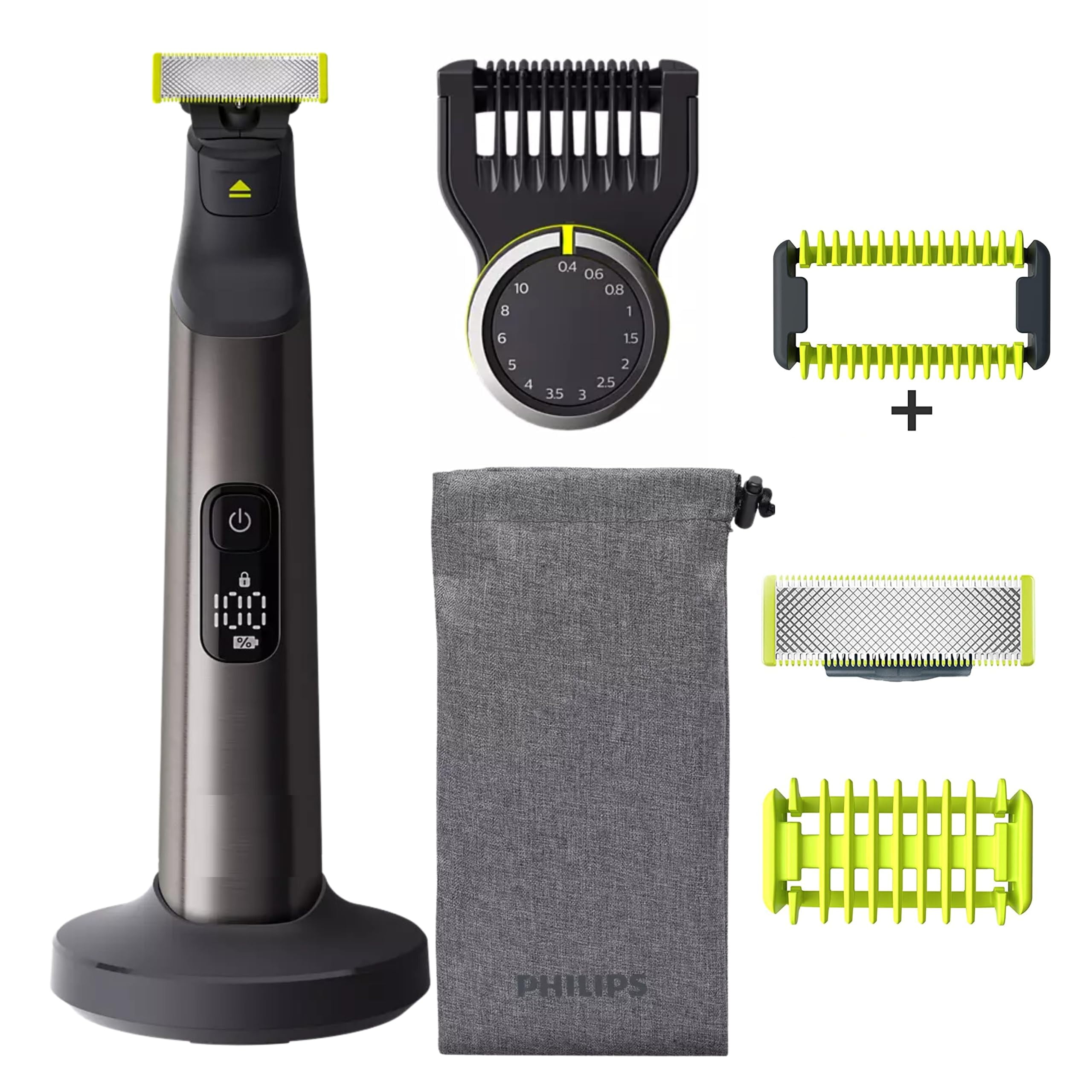 Recortadora y afeitadora eléctrica híbrida Philips Norelco OneBlade Pro ...