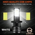 H3 6000K White LED Fog Driving Light Bulbs Conversion Kit Super Bright ...