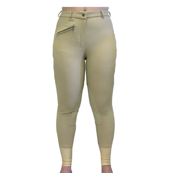 Intrepid International Equine Athletics Ladies Ribbed Knee Patch Breech ...