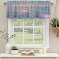 2 Pack Beach Scenery Valance for Window Dreamy Glitter Sand Sunset ...