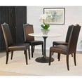 Pemberley Row Marble White Dining Table Round 36" Unassembled - Walmart.com