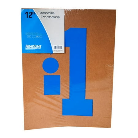 U.S. STAMP & SIGN/ IDENTI 111 PAINTING STENCIL PACK 12IN NUMBERS ...