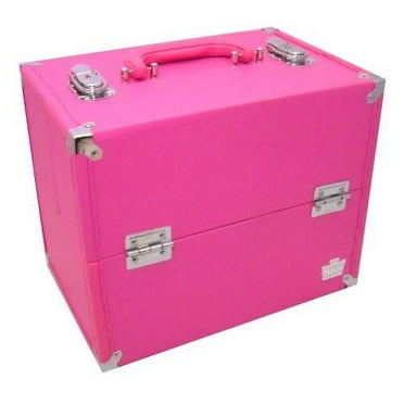 Caboodles Train Case - Holographic Pink-4 Tray Adored Makeup Storage ...