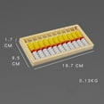 11 Digit Stems Standard Chinese Abacus Calculator Counting Math Tool ...