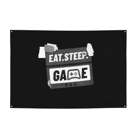 Black Eat Sleep Games Stickers Sign Banner, Eat Sleep Games Tags Old ...