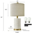 Free Shipping! Oneach 3-Way Dimmable White Ceramic Farmhouse Table ...