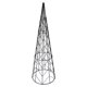 Holiday Time Black Metal Wire Cone Tree Christmas Outdoor Decor, 28Inch ...