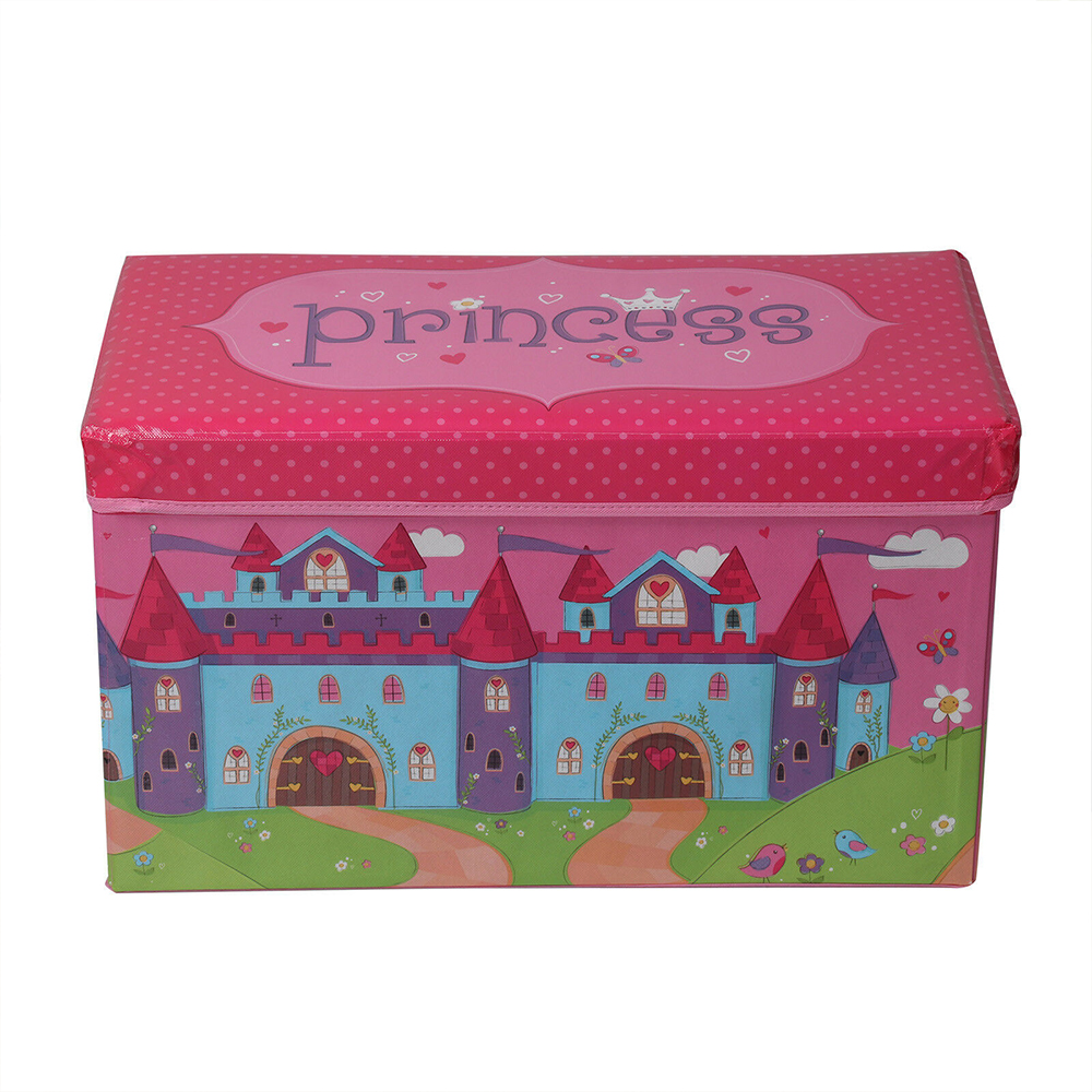 Large Multifunctional Folding Storage Toy Foldable Box Books Chest ...