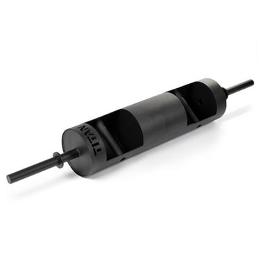 Titan Fitness 60 LB Rubber Straight Fixed Barbell, Pre-Loaded Weight ...