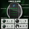 RIFLEWELL Biometric Fingerprint 5-6 Gun Safe, Dual Alarm, Mute Function ...