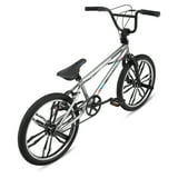 Mongoose Grid Mag 20-Inch BMX Freestyle Bike, Single Speed, Silver, Lightweight, Durable ...