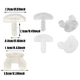 40Pcs Plastic Curtain Track Stoppers Replacement Drapery Rails Sliding ...