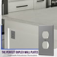 ENERLITES Duplex Receptacle Outlet Wall Plate, Standard Size 1-Gang ...