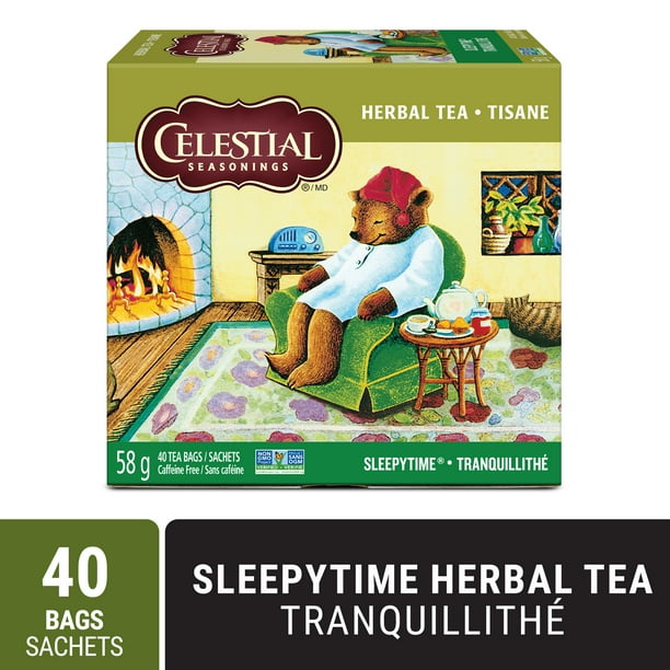 Celestial Seasonings Wellness Tea, Sleepytime, 40 Count Box, Herbal Tea ...