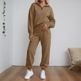 Bibifish Womens Two Piece Sets Tops Jogger Pants Half Zip Collar Soft ...