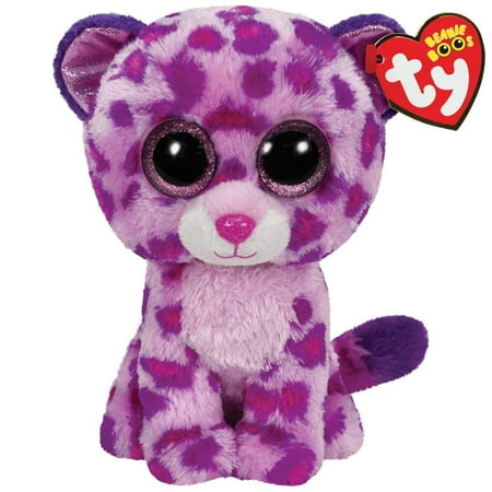 Cp Usa TY Beanie Boos -Glamour the Pink Leopard (Glitter Eyes) Small 6 ...