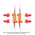 2x 50W 6 ohm Load Resistor Fix LED Bulb Fast Hyper Flash Turn Signal ...