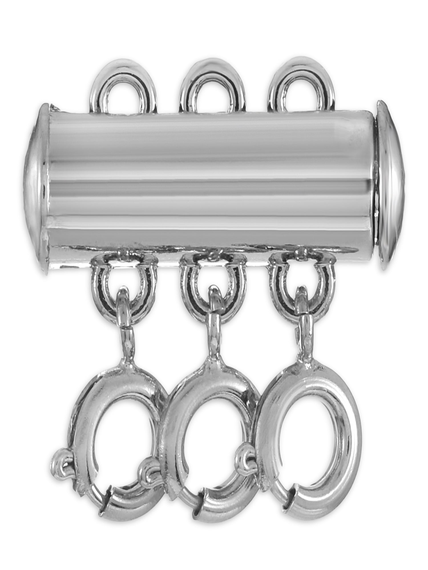 Silvertone 3-Layer Jewelry and Necklace Clasp - Walmart.com