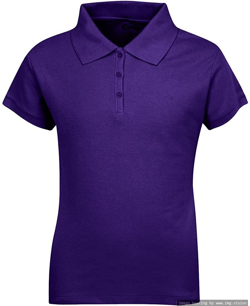 Premium Short Sleeves Girls Polo Shirts – ScotchGuard Treated, Stain ...