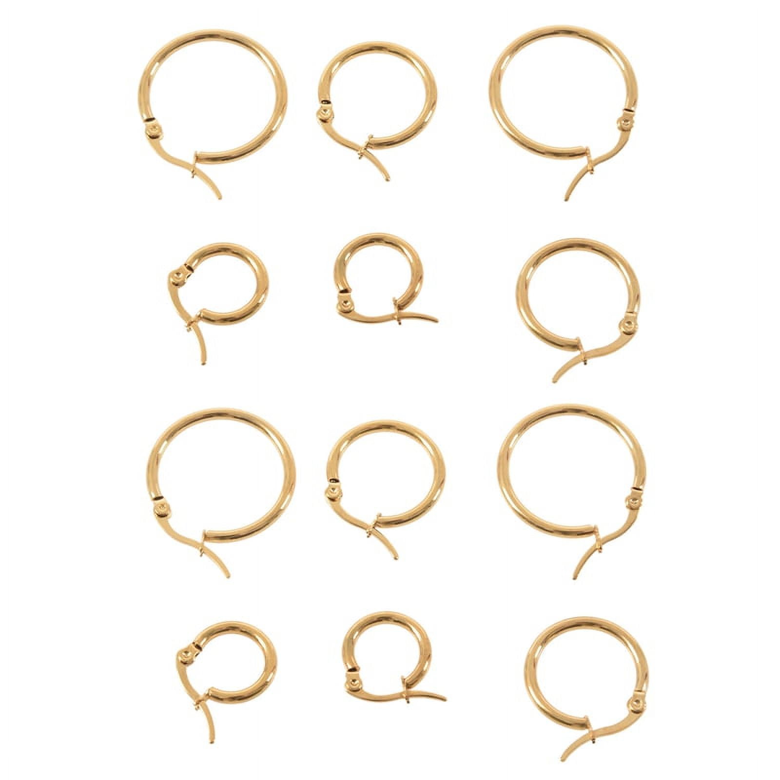 Click here for Unbranded 6 Pairs 15mm 20mm 25mm Stainless Steel H... prices